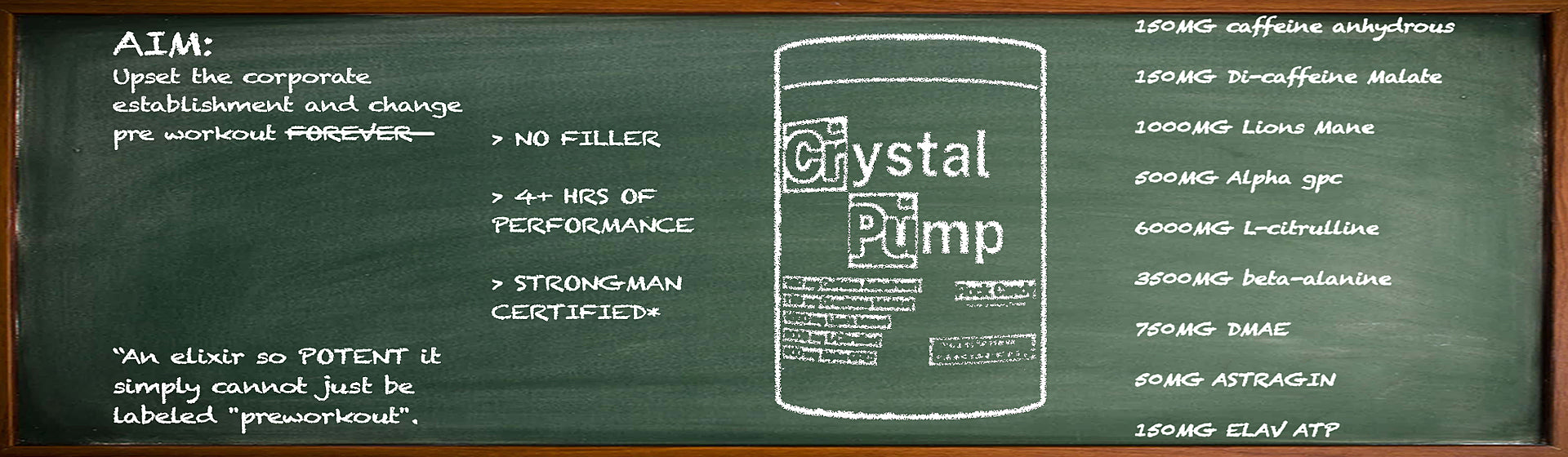 Crystal Pump: The best pre workout for strength athletes